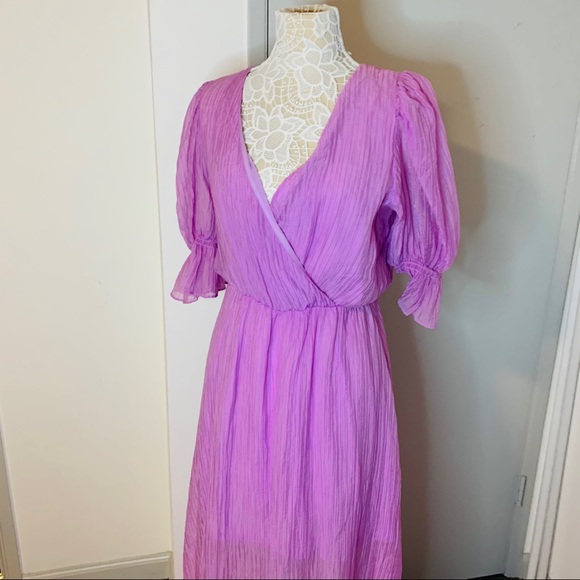 H&M | Dresses | Hm Long Purple Dress Lyocellblend Conscious New | Poshmark